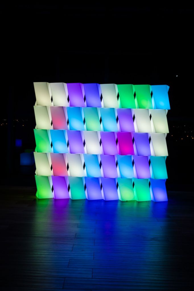Decoração para eventos e festas modernas – móveis de LED para eventos